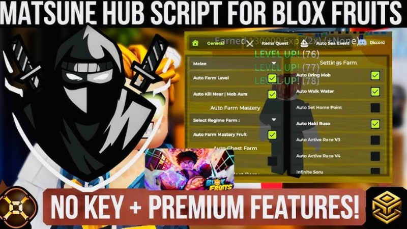 Tổng Hợp Script Blox Fruit (No Key, Auto Farm,...) Mới Nhất 2026